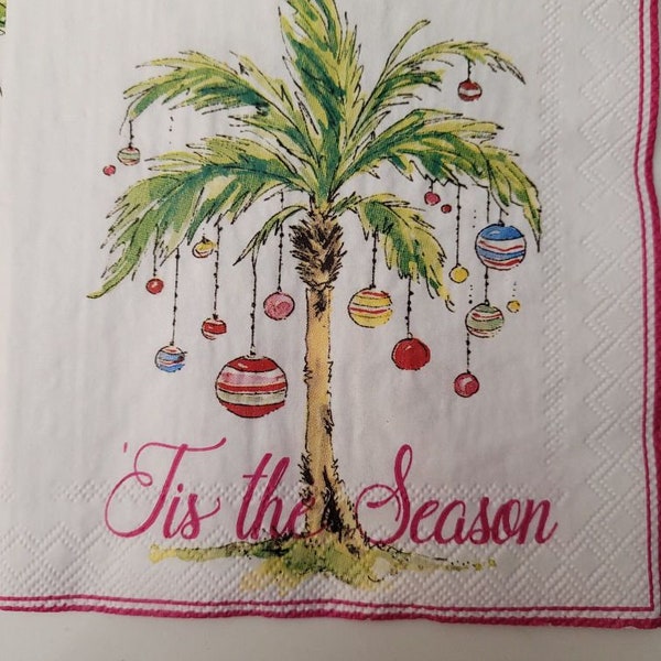 Palm Tree Napkin - Etsy