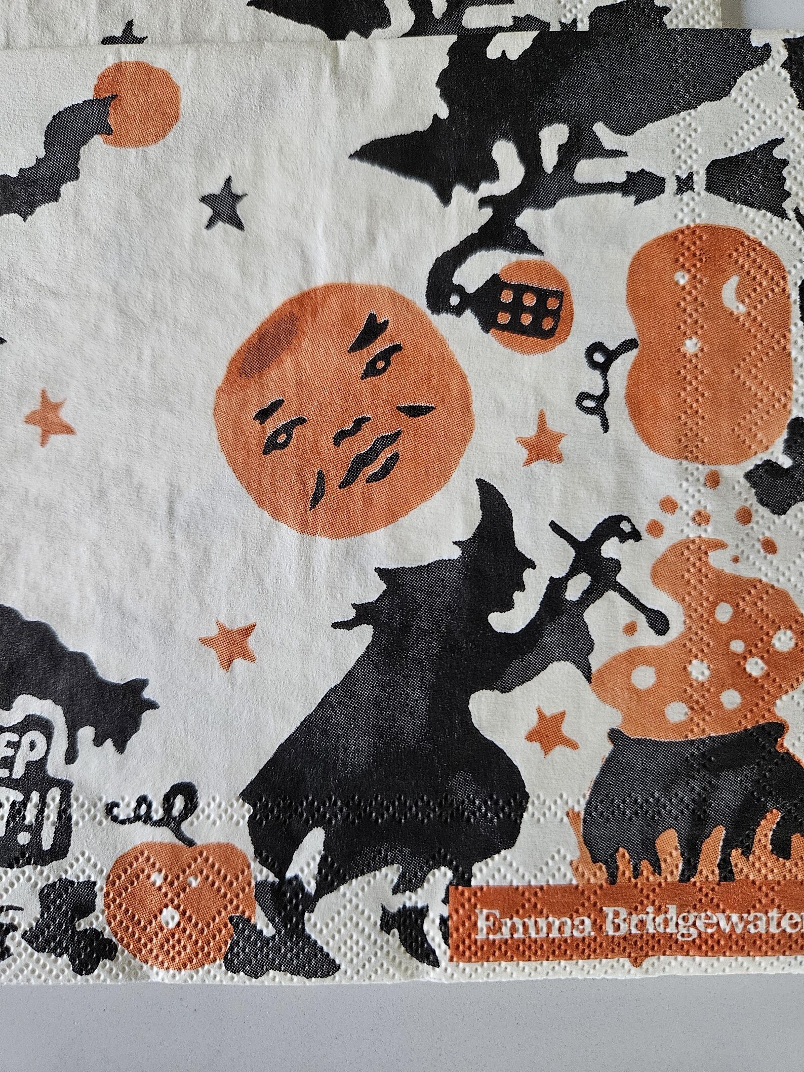 Halloween Witch and Pumpkin Patterned DECOUPAGE COCKTAIL Size Napkin ...
