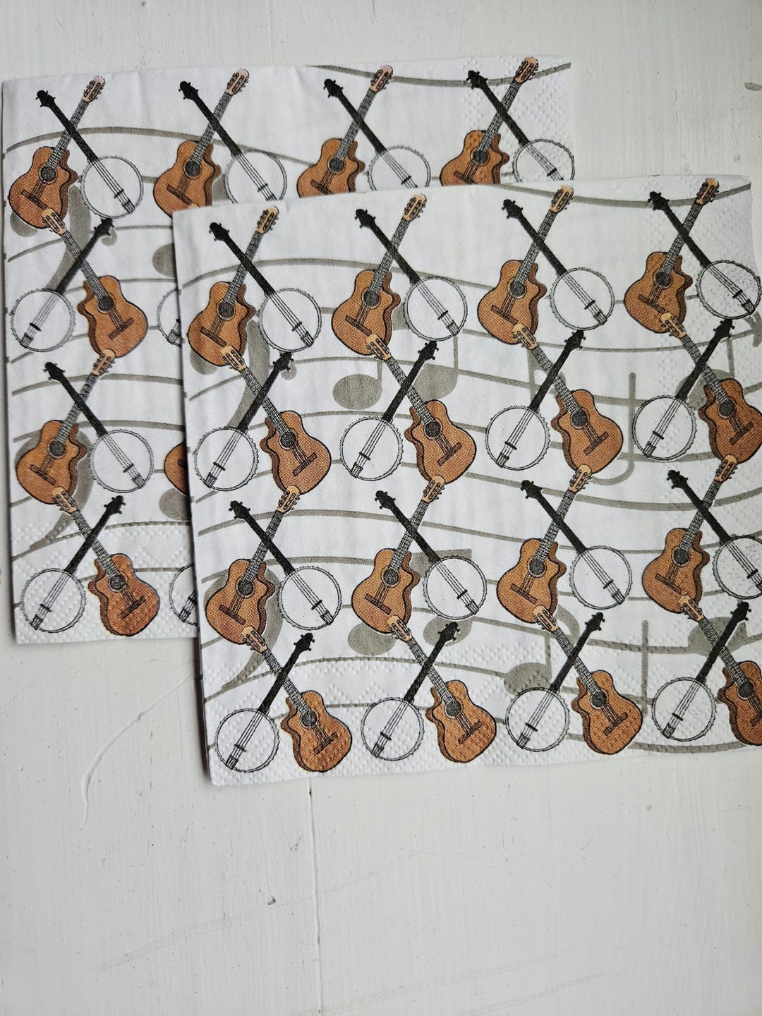 Country Music Themed COCKTAIL SIZE Paper Napkin for DECOUPAGE - Set of ...