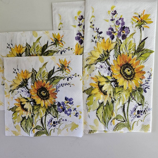 Sunflower Napkins - Etsy