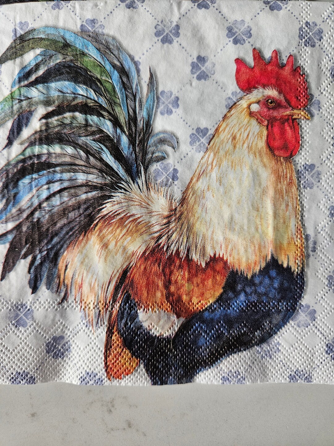 Albert Rooster DECOUPAGE Napkin - Set of 2 Individual Napkins ...