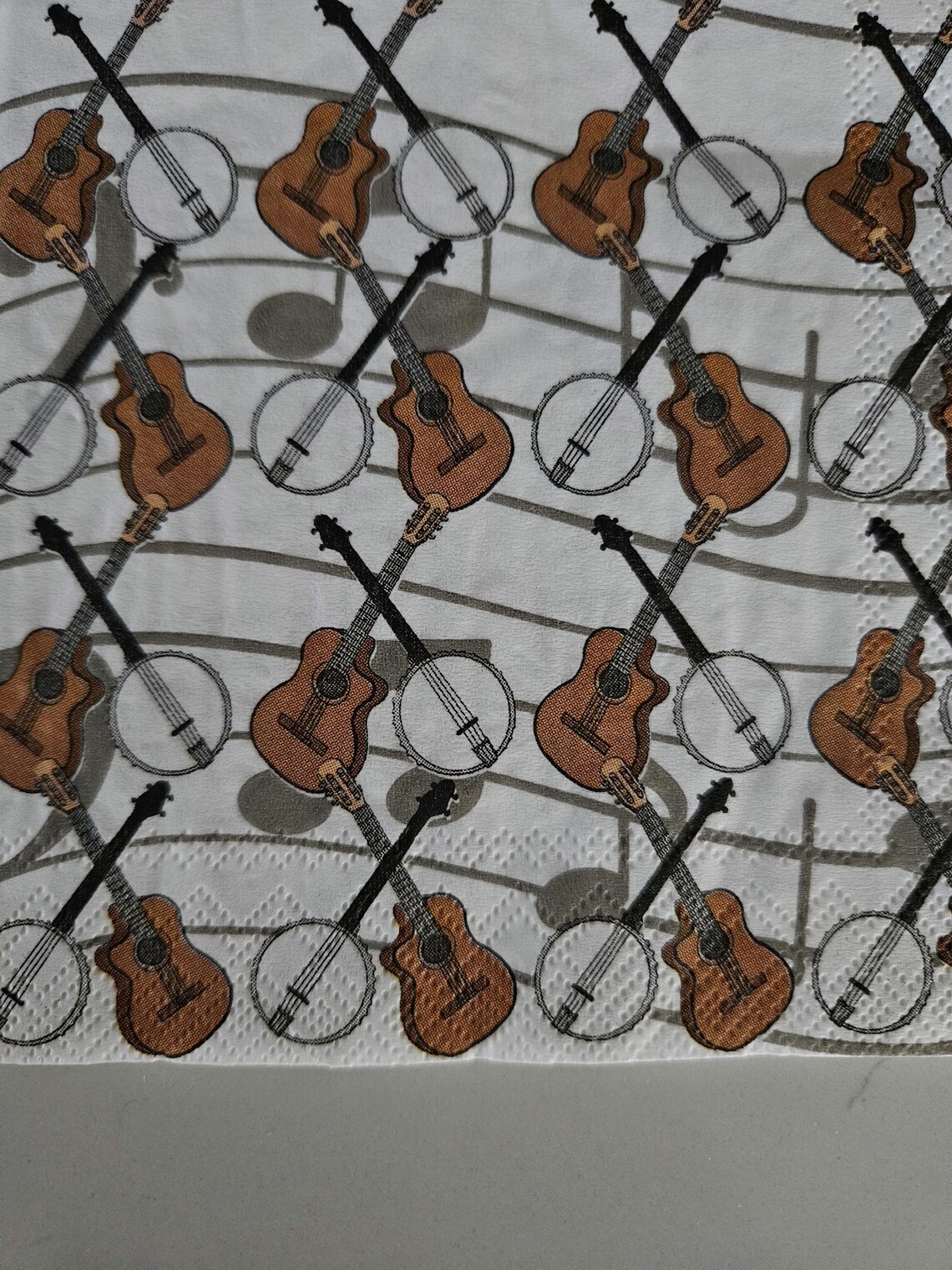Country Music Themed COCKTAIL SIZE Paper Napkin for DECOUPAGE - Set of ...