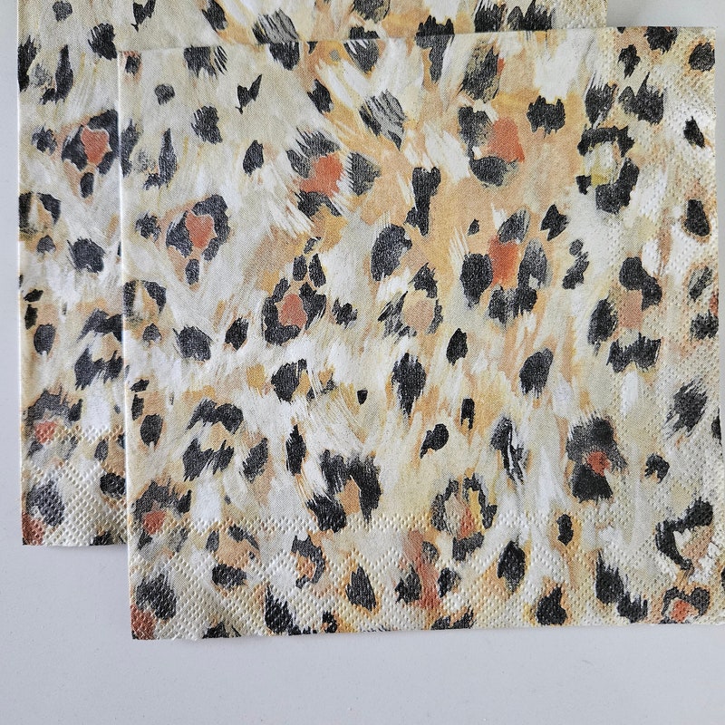 Animal Print Napkins - Etsy