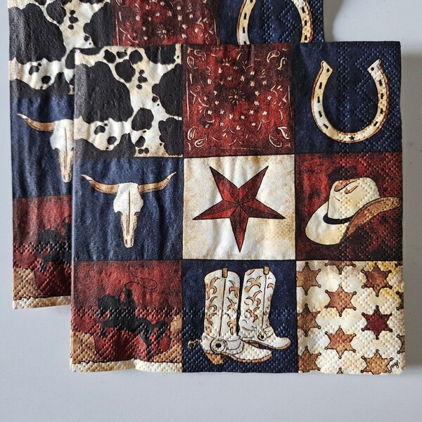 Western Decoupage - Etsy