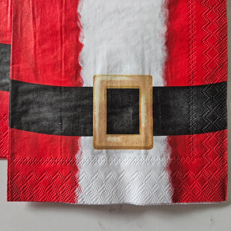 And a Black Santa Napkin - Etsy