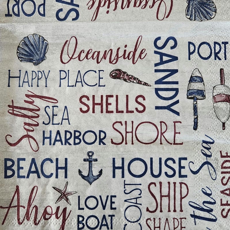 Decoupage Nautical - Etsy