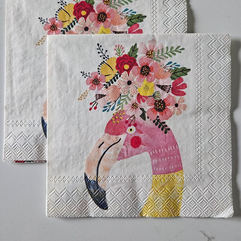 Flamingo Napkin - Etsy