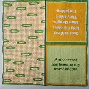 Autocorrect/google Humorous COCKTAIL SIZE Paper Napkin for DECOUPAGE ...