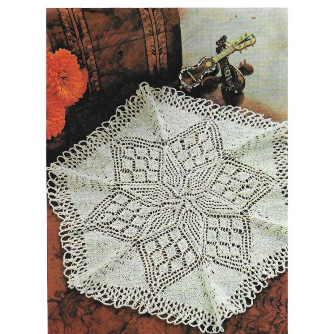 Lace Table Centre Knitting Pattern - Etsy