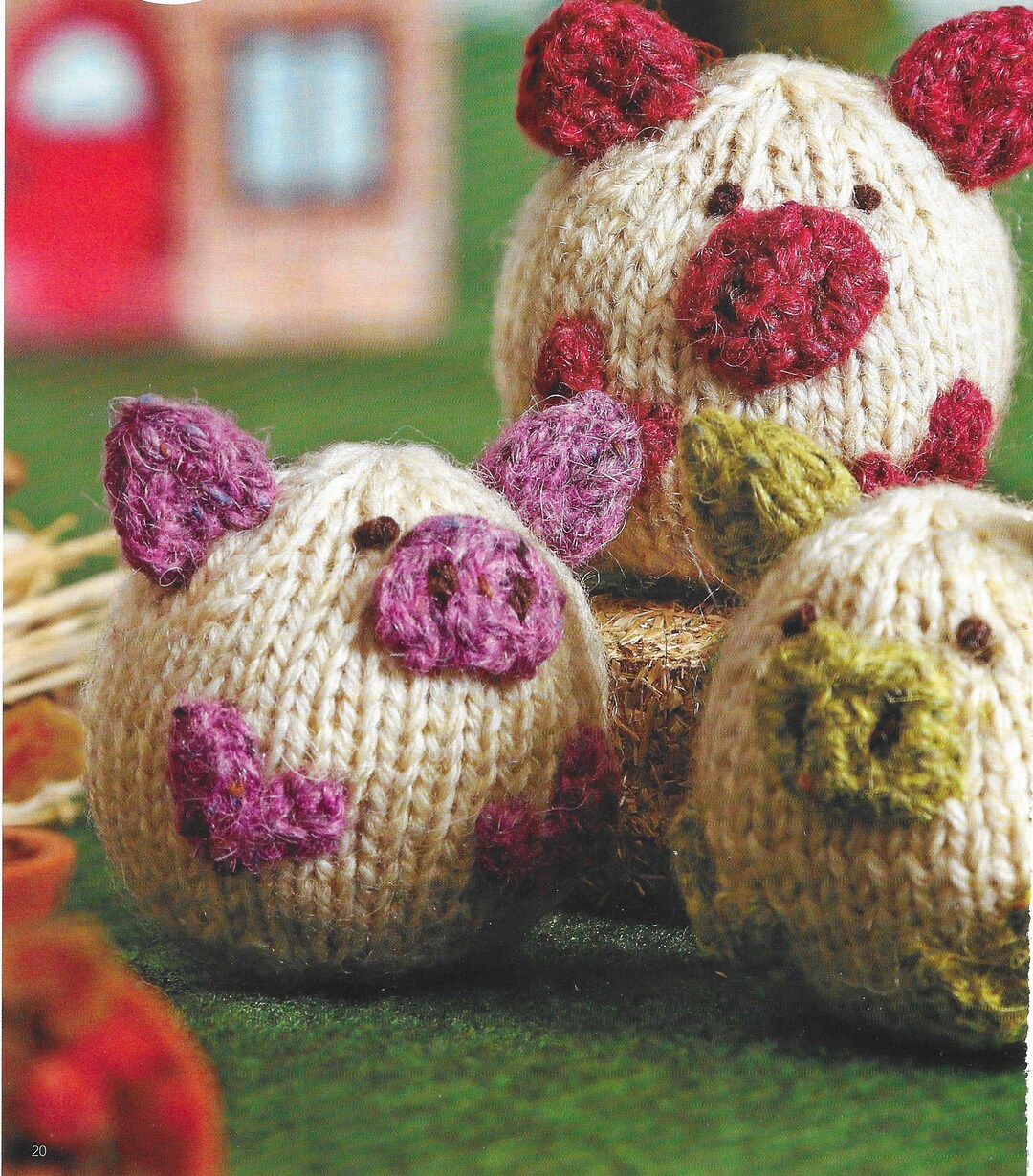 Three Little Pigs Knitting Pattern Toy - Etsy