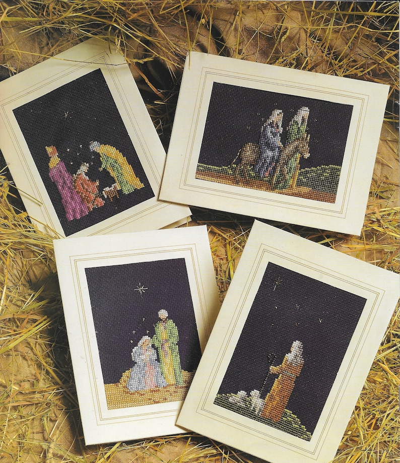 The Nativity Cross Stitch Patterns 4 Designs Pdf - Etsy