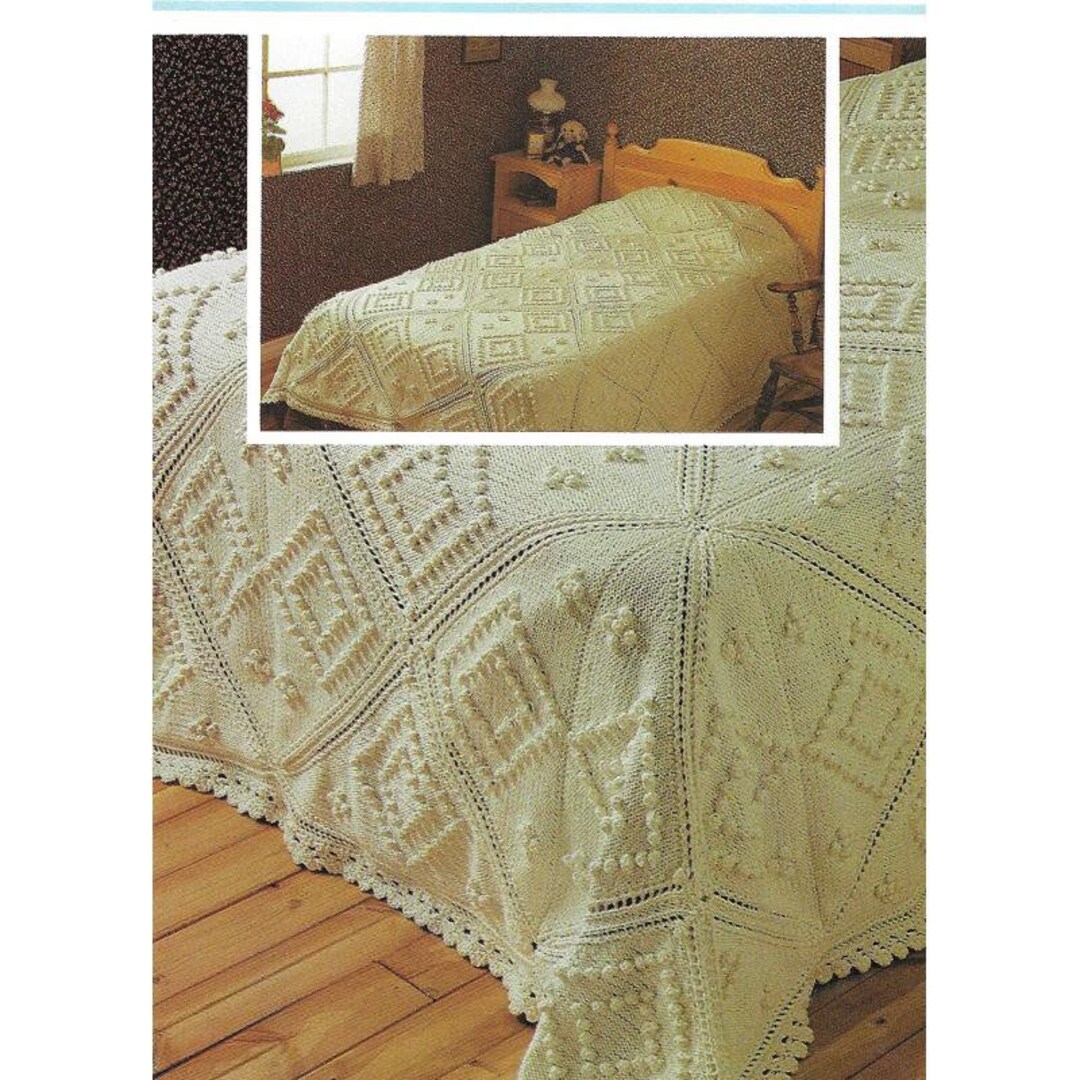 Cotton Bedspread Knitting Pattern - Etsy