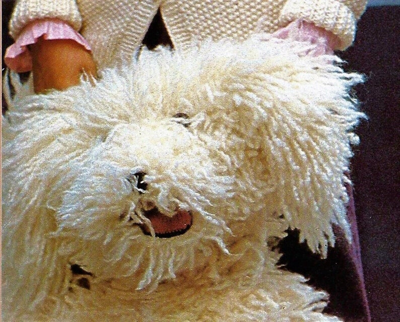 Large Furry Toy Dog Knitting Pattern - Etsy Australia
