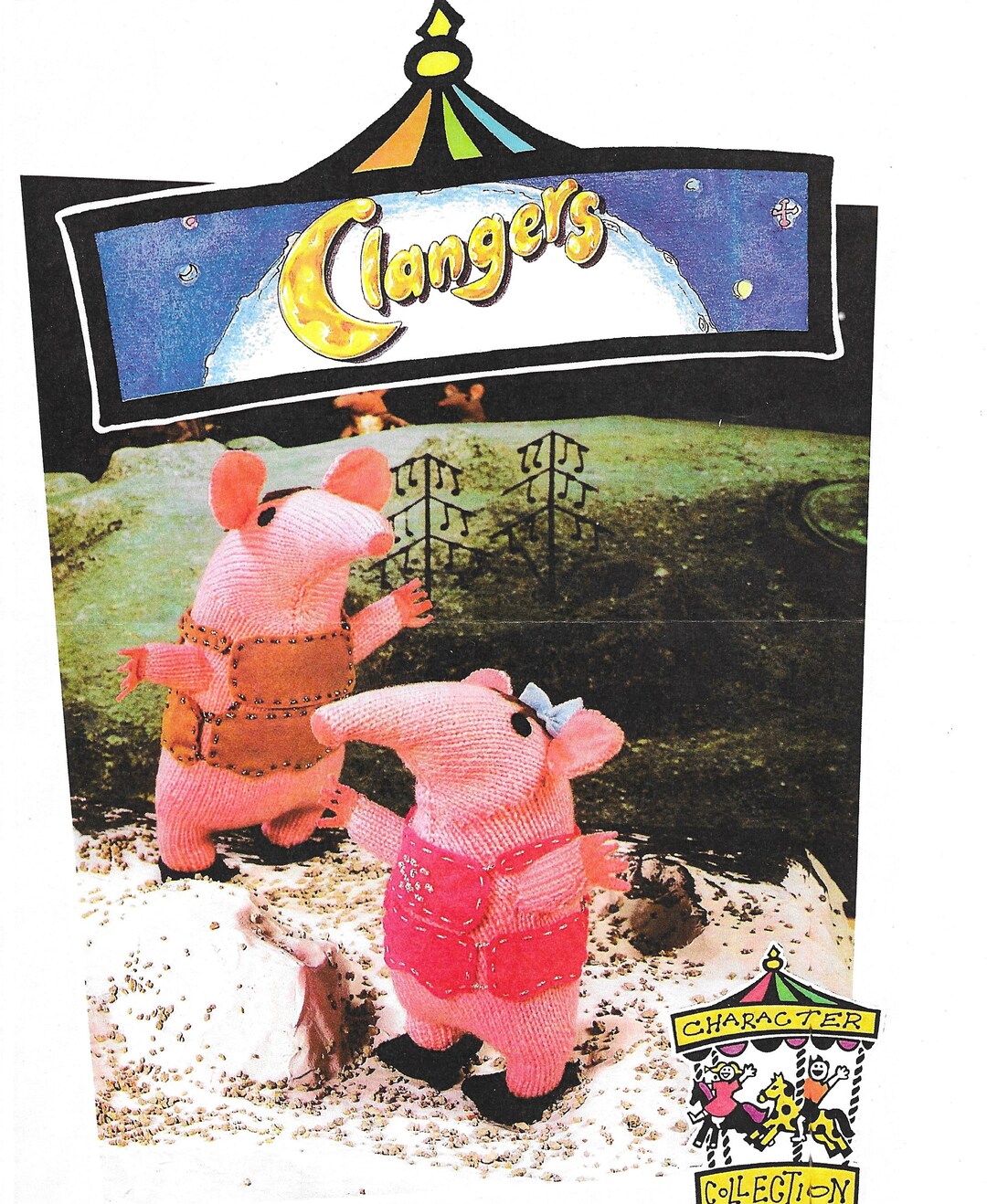 Clangers Knitting Pattern Vintage Toy - Etsy