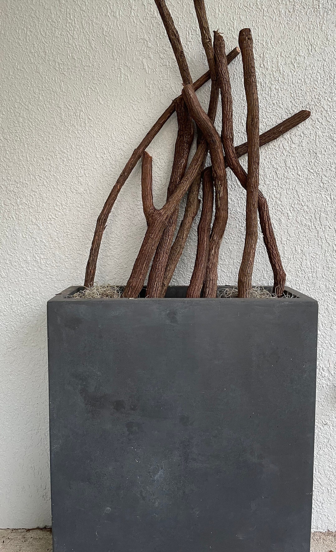 Rustic Thick Grapevine Craft Sticks Supply Wood Planter Spikes ...