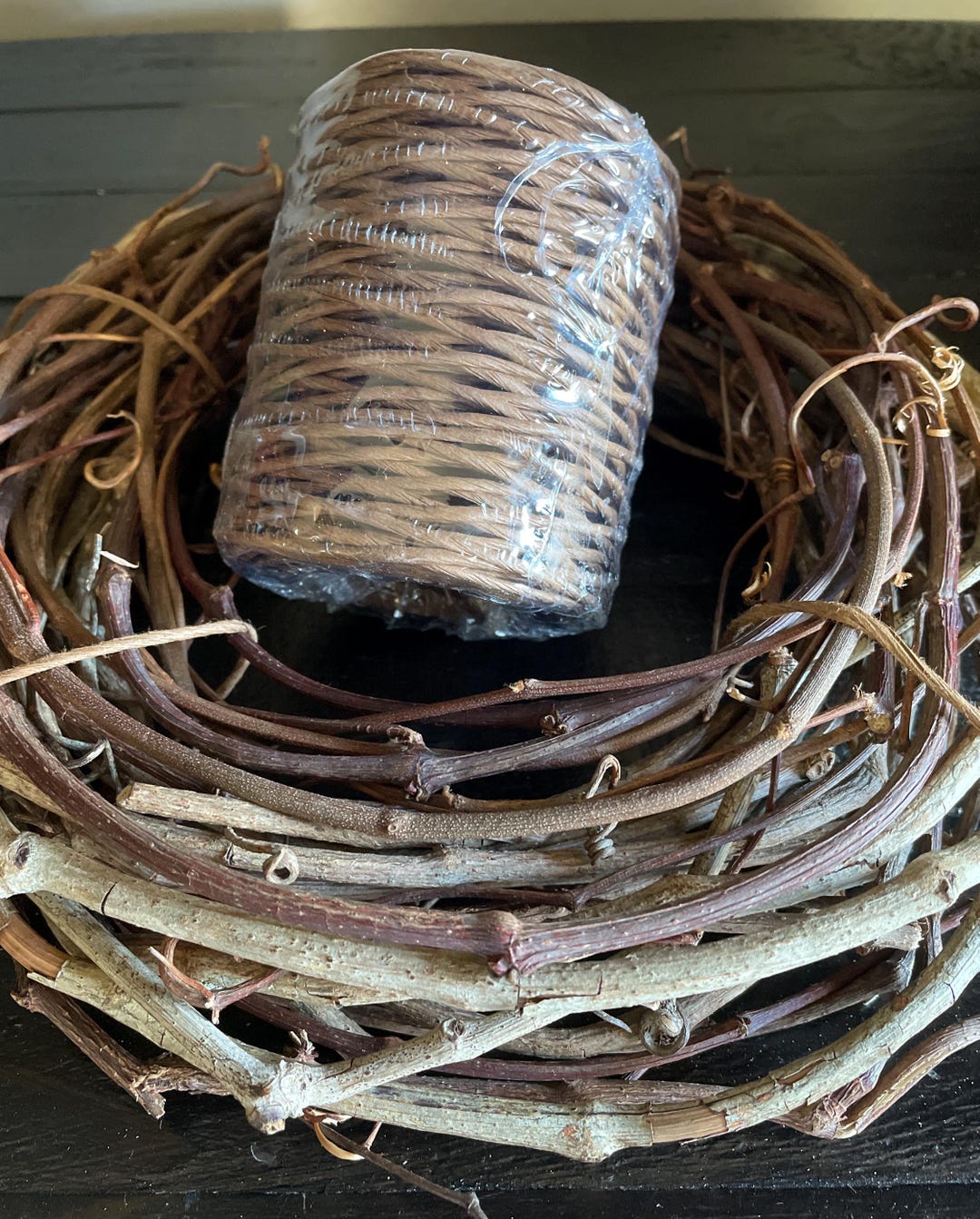 One Roll Brown Floral Grapevine Craft Florist Crafter's Wire 164 Feet ...