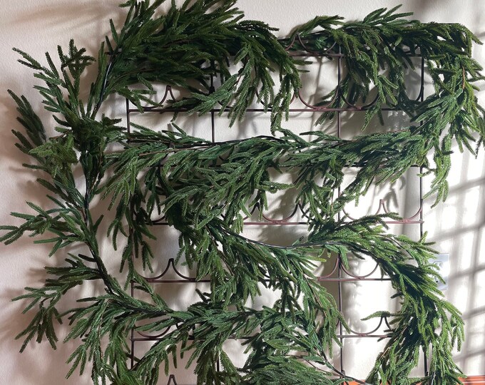Realistic 5 Ft & 15 Ft Norfolk Pine Garland Branches Decor Table Runner ...