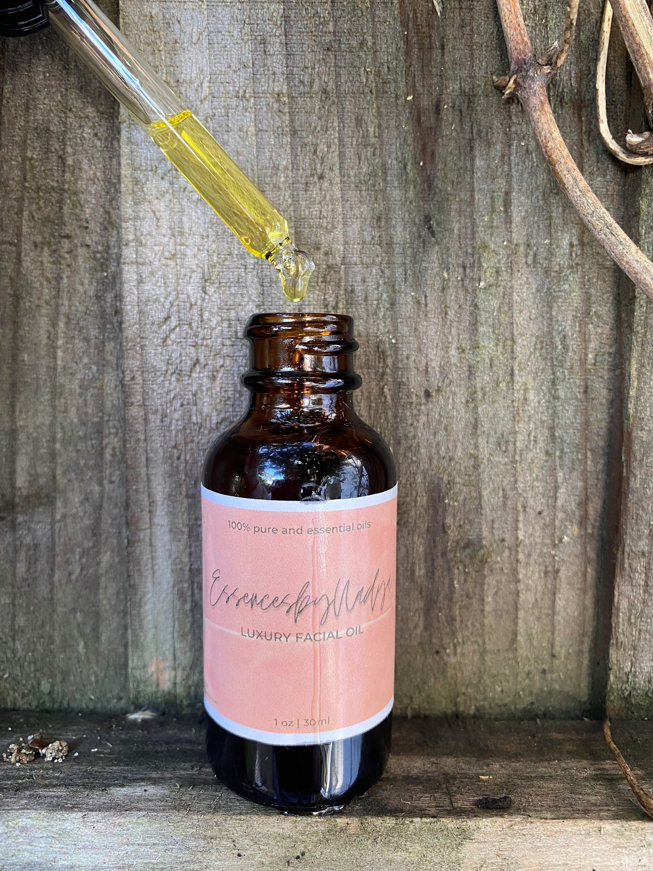 Luxury Facial Oil Serum 30ML, 100% Pure Essential Oils and Jojoba ...