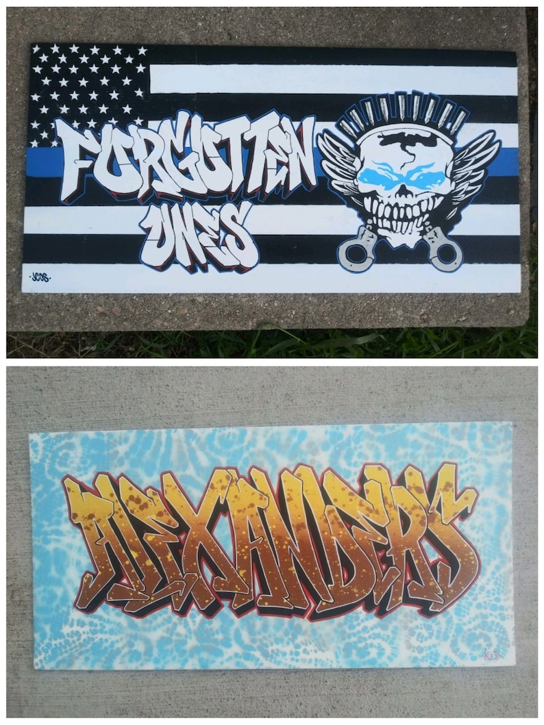 CUSTOM Artwork Canvas Boards Graffiti Trucker Hats Spray Paint Art Oil ...