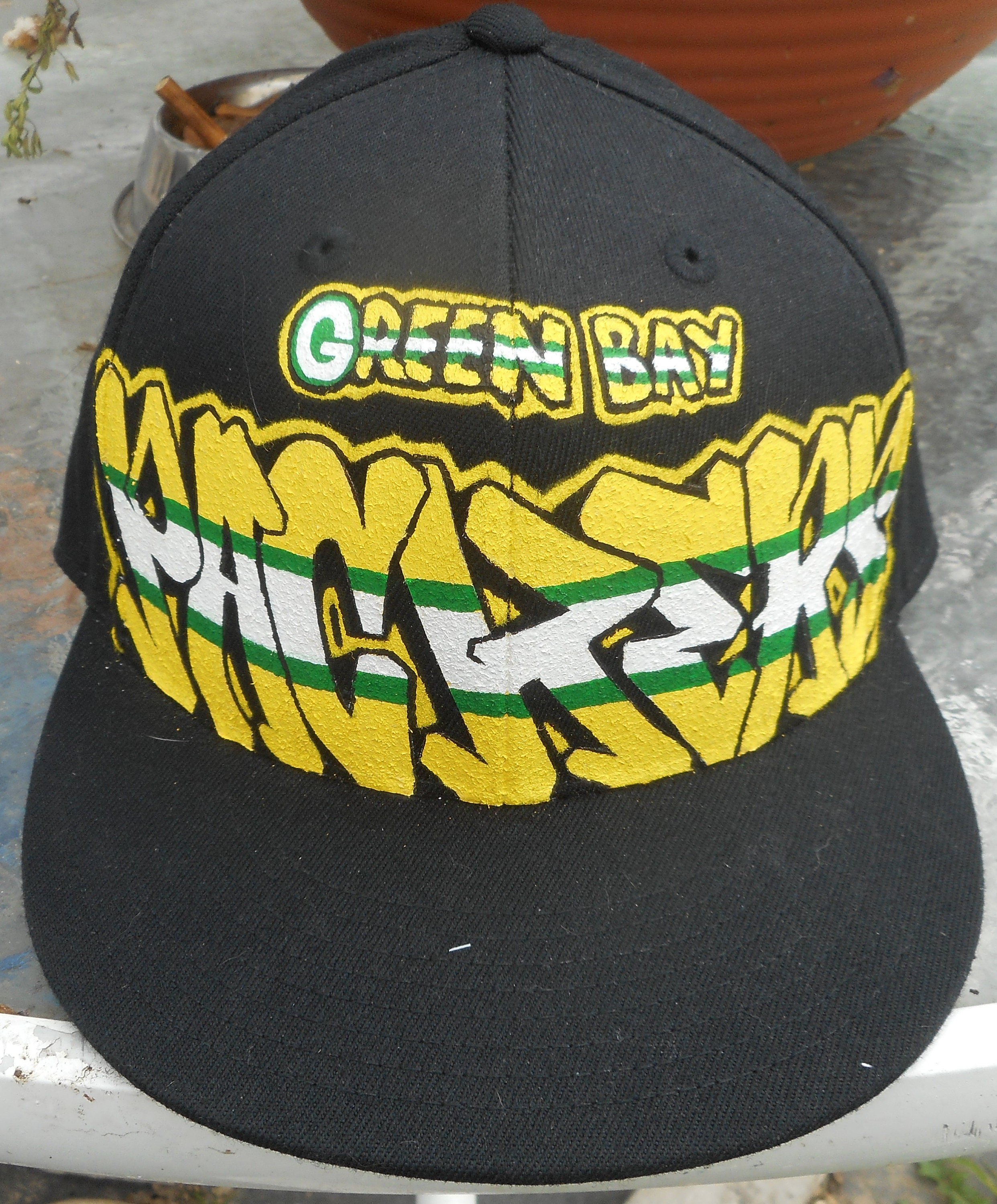 Custom Graffiti Sports Hat Snapback Cap Trucker Style Spray Paint ...