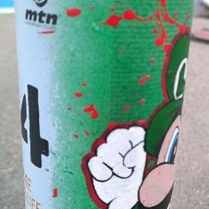 Super Mario Bros Spray Paint Can Artwork - Etsy