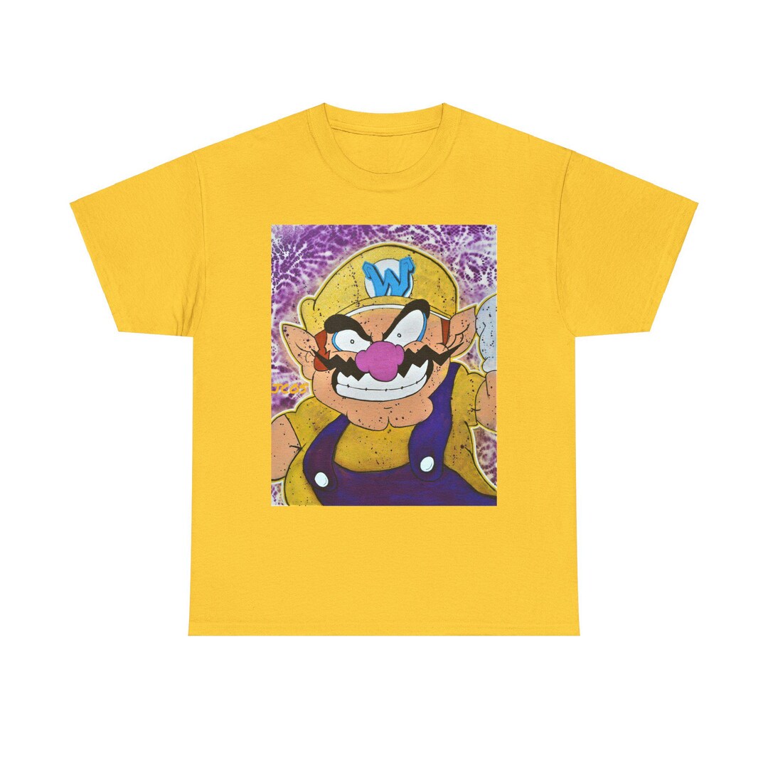 Yellow Wario Spray Paint Artwork Super Mario Smash Bros Unisex Heavy ...