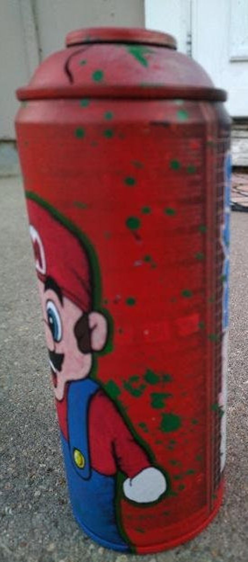 Super Mario Bros Spray Paint Can Artwork - Etsy