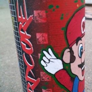 Super Mario Bros Spray Paint Can Artwork - Etsy