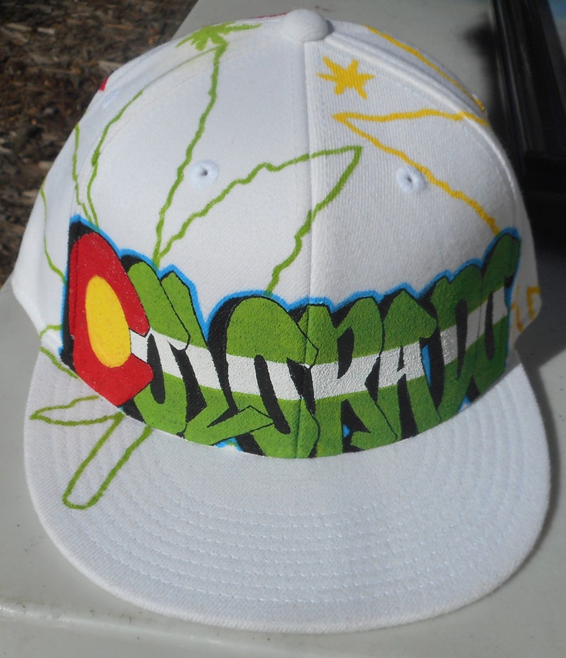 Custom Graffiti Hat Snapback Cap Trucker Style Spray Paint Artwork - Etsy
