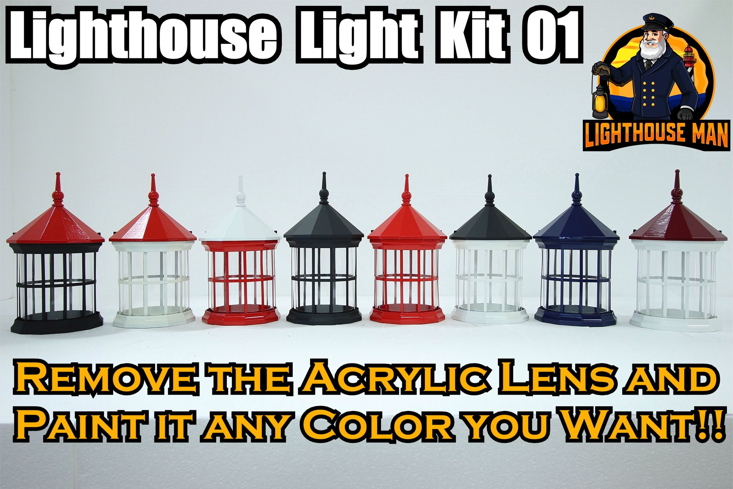 Lighthouse Top Assembly Factory Black Cast Aluminum Lighthouse Top for ...