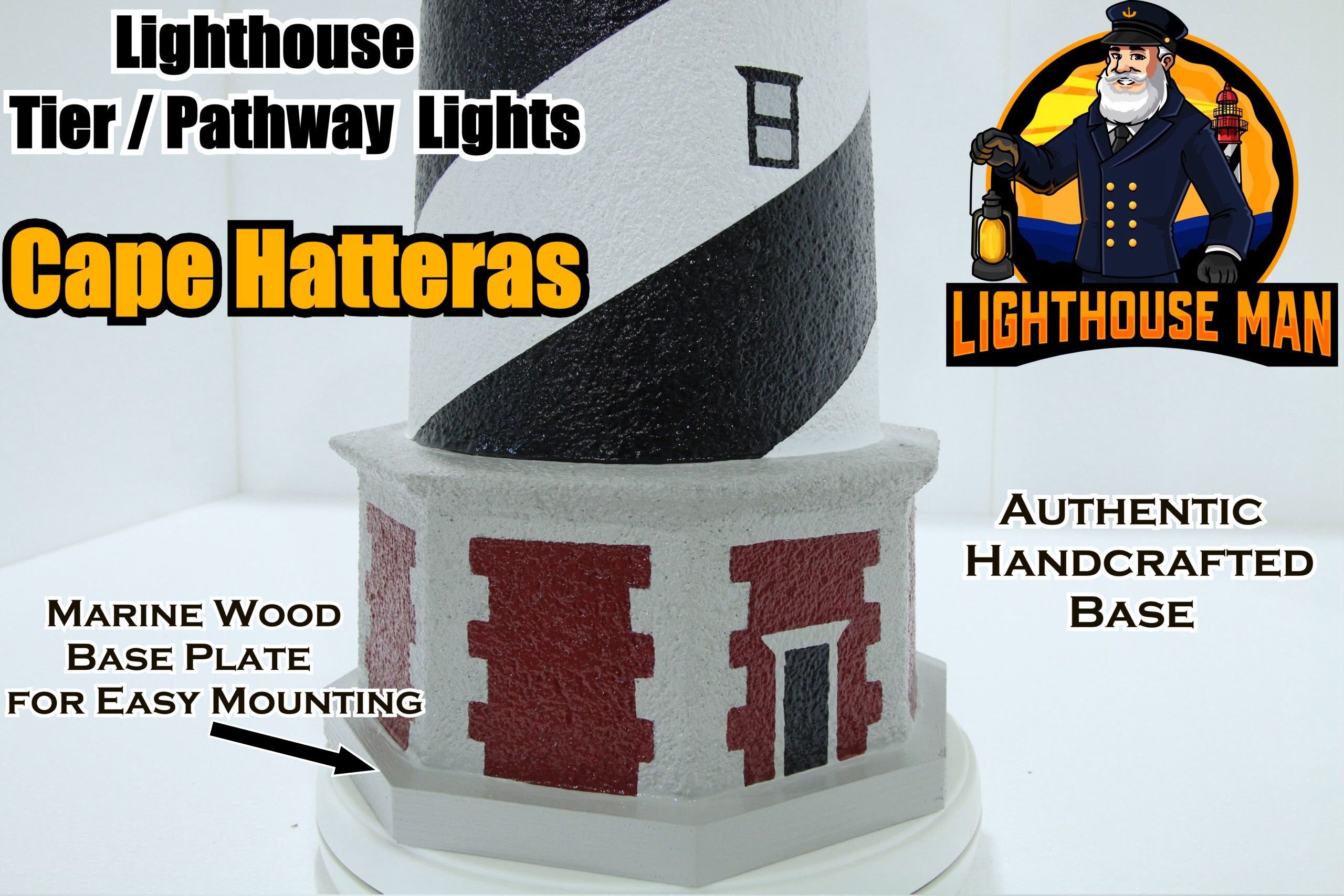 Cape Hatteras Tier / Pathway Lighthouse With a Solar Revolving Beacon ...