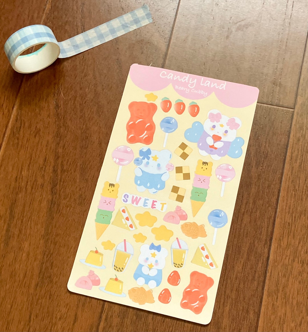 Candy Land Polco World Sticker Sheet Polco Stickers Kawaii Stickers ...