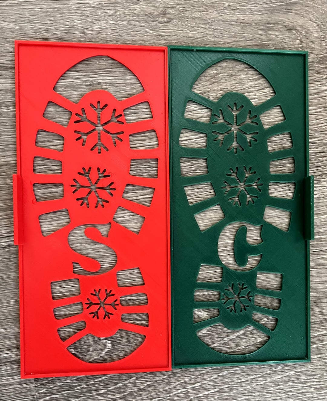 Santa Boot Footprint Stencil 3D Printed Reusable Stencil - Etsy