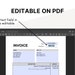 Invoice Template || Editable PDF/ Word/ Googledocs/ Googlesheets ...