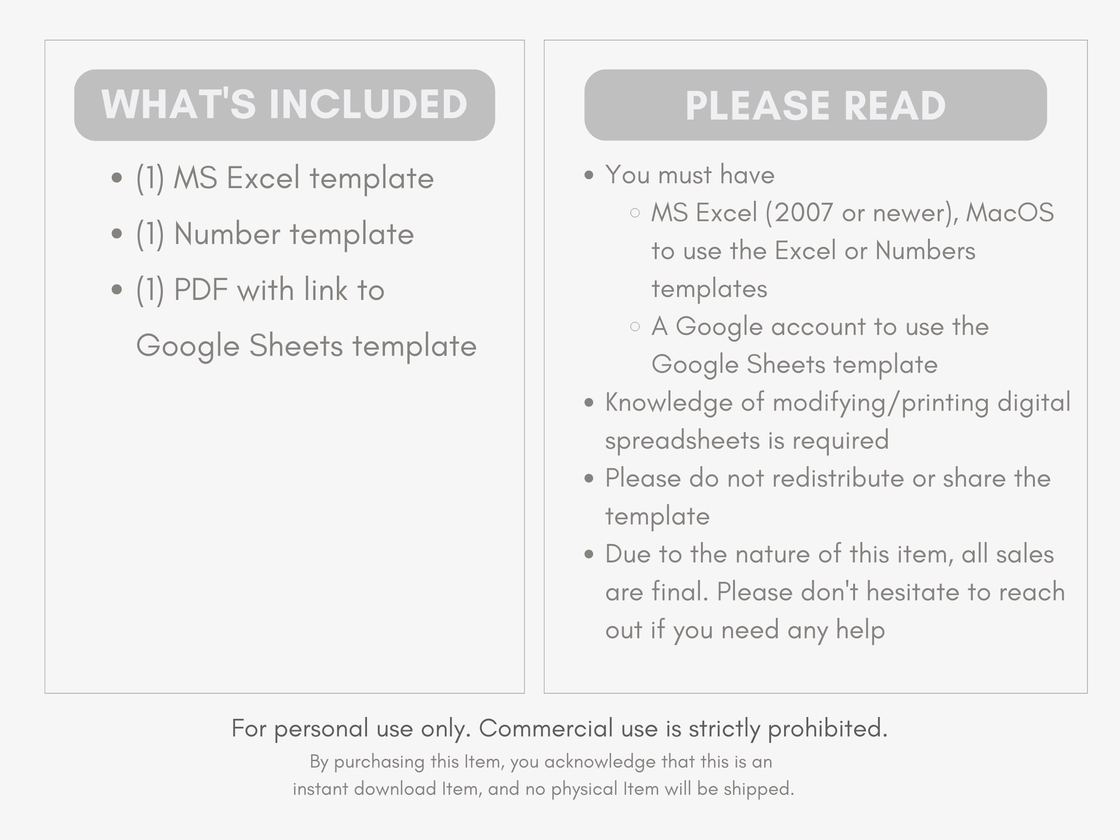 Customizable Calendar Template | Editable Excel, Google Sheets (digital ...