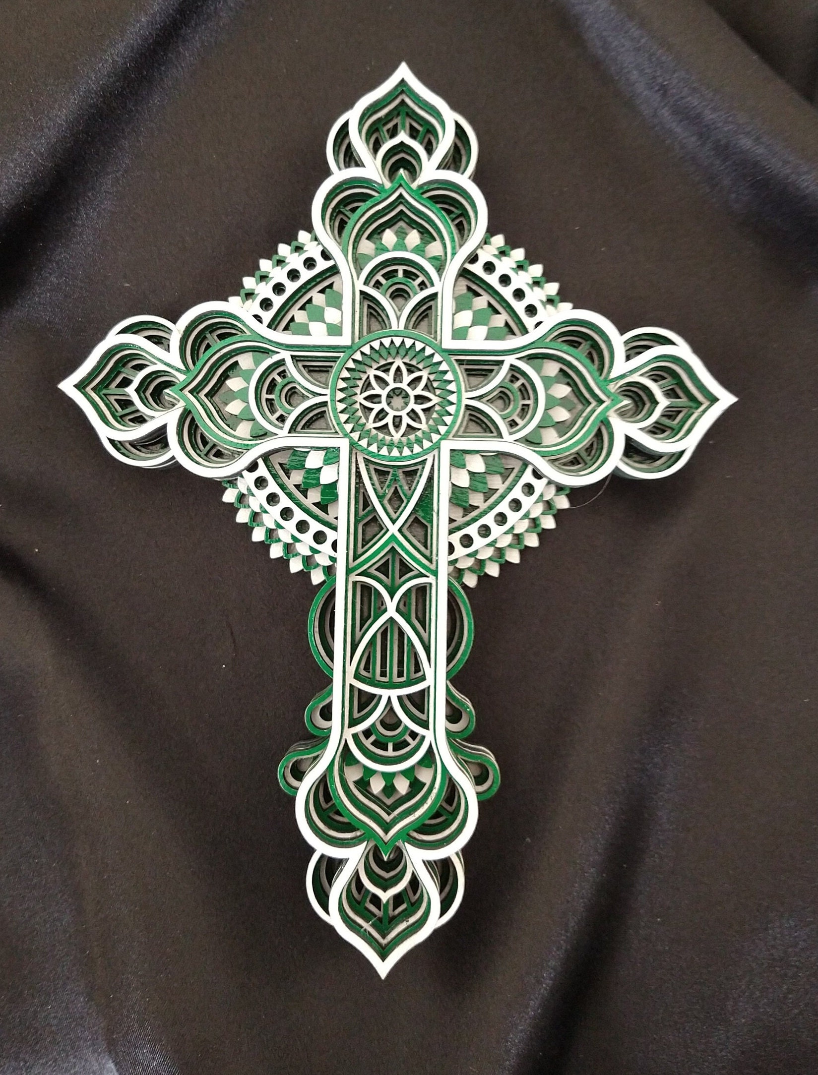 Beautifully Intricate & Colorful Christian Mandala Crosses - Etsy