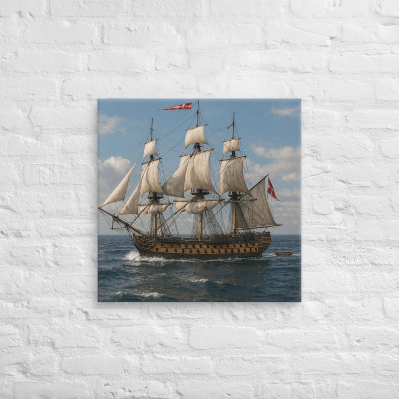 Maritime Canvas HDMS Holsteen – Danish 60-gun Ship of the Line ...