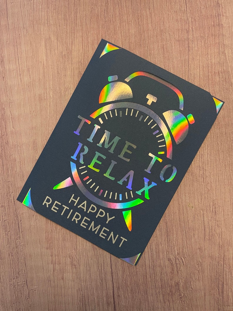 Retirement Card, Happy Retirement, Relax Card, Congratulations Card ...