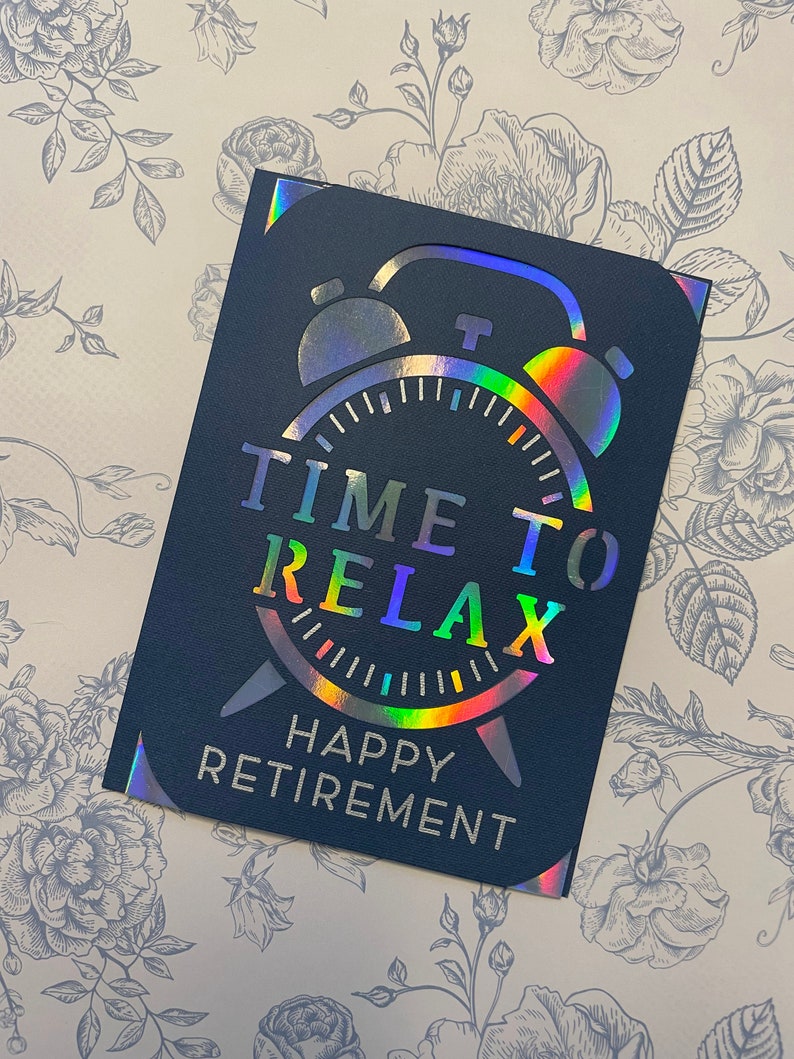Retirement Card, Happy Retirement, Relax Card, Congratulations Card ...