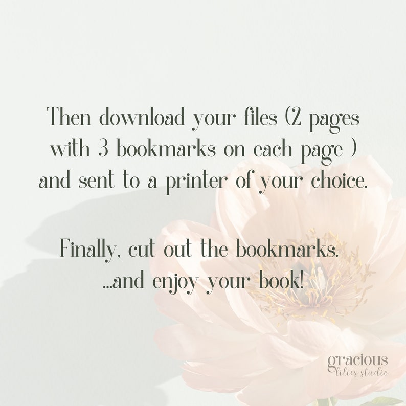 Printable Bookmarks Psalms Blessings Flower Painting Set - Etsy