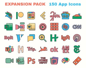 Ios 16 App Icon Pack With 100 Aesthetic Icons iPad and - Etsy