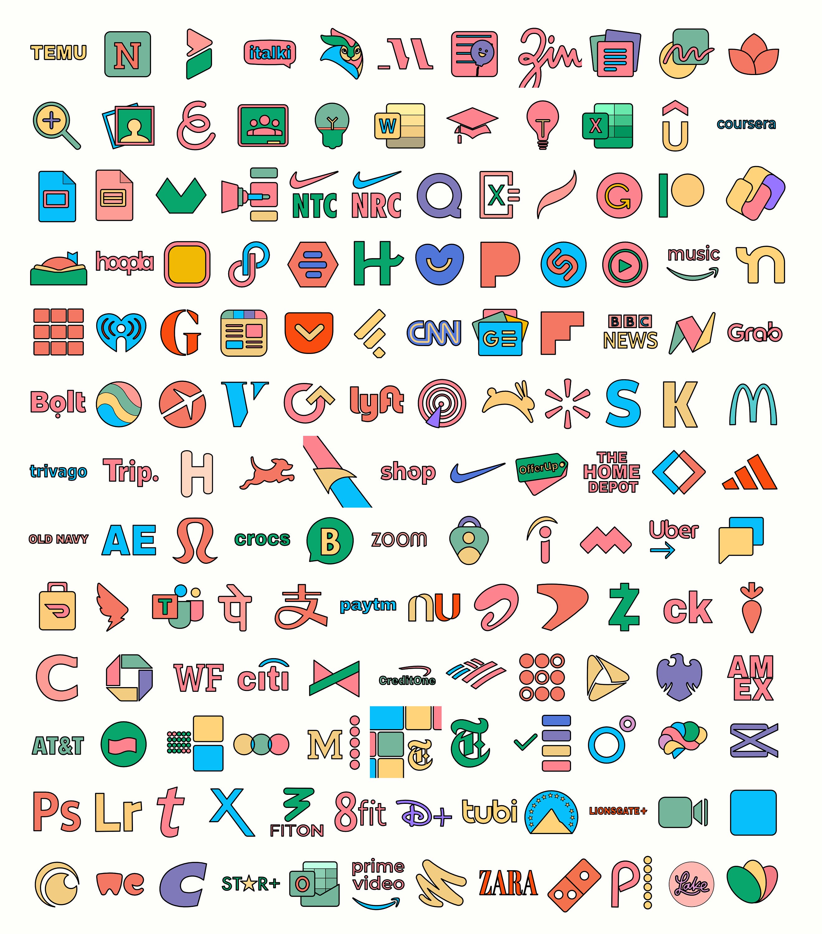 Expansion Pack: Ios 16 App Icon Pack With 150 Aesthetic Icons iPad and ...