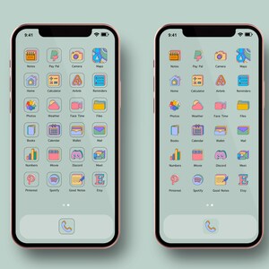 Colorful Ios 16 App Icon Pack With 50 Aesthetic Icons | iPad and iPhone ...