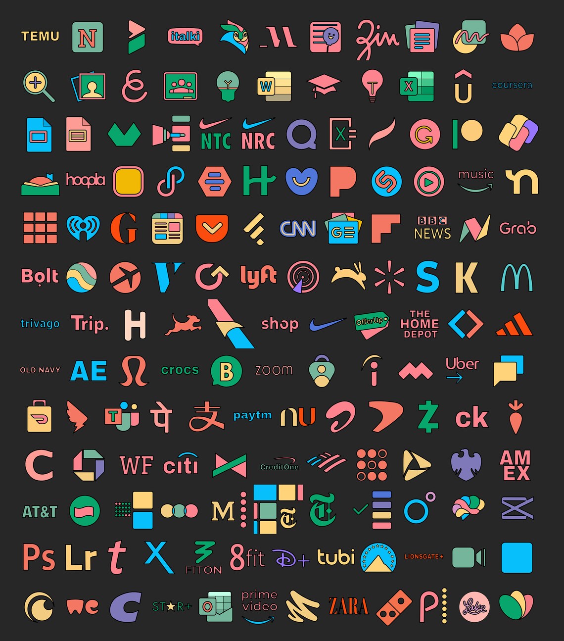 Expansion Pack: Ios 16 App Icon Pack With 150 Aesthetic Icons iPad and ...