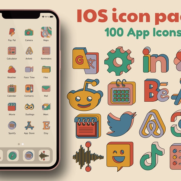 Kawaii App Icons - Etsy