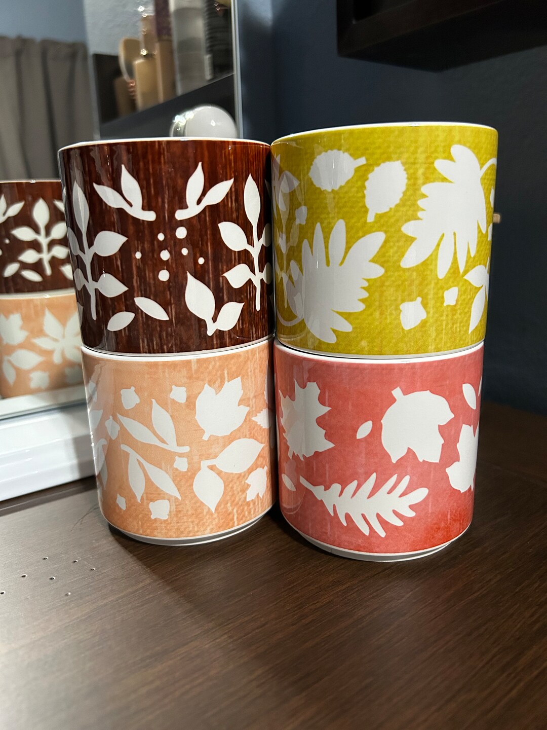 Fall Stackable Mugs - Etsy