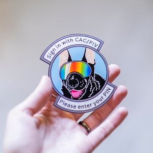 The Goodest Boy Military Email Dog - Sticker - Etsy
