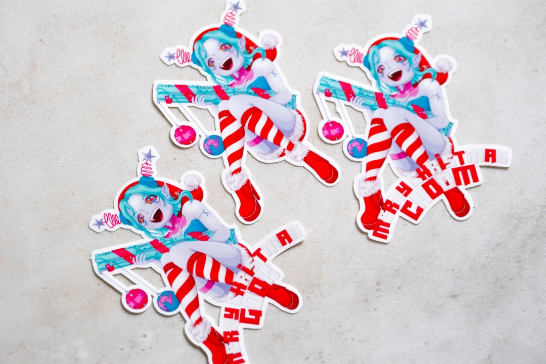 Merry Christmas Choom/gonk - Clear Glossy Die-cut Waterproof Anime ...