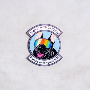 The Goodest Boy Military Email Dog - Sticker - Etsy