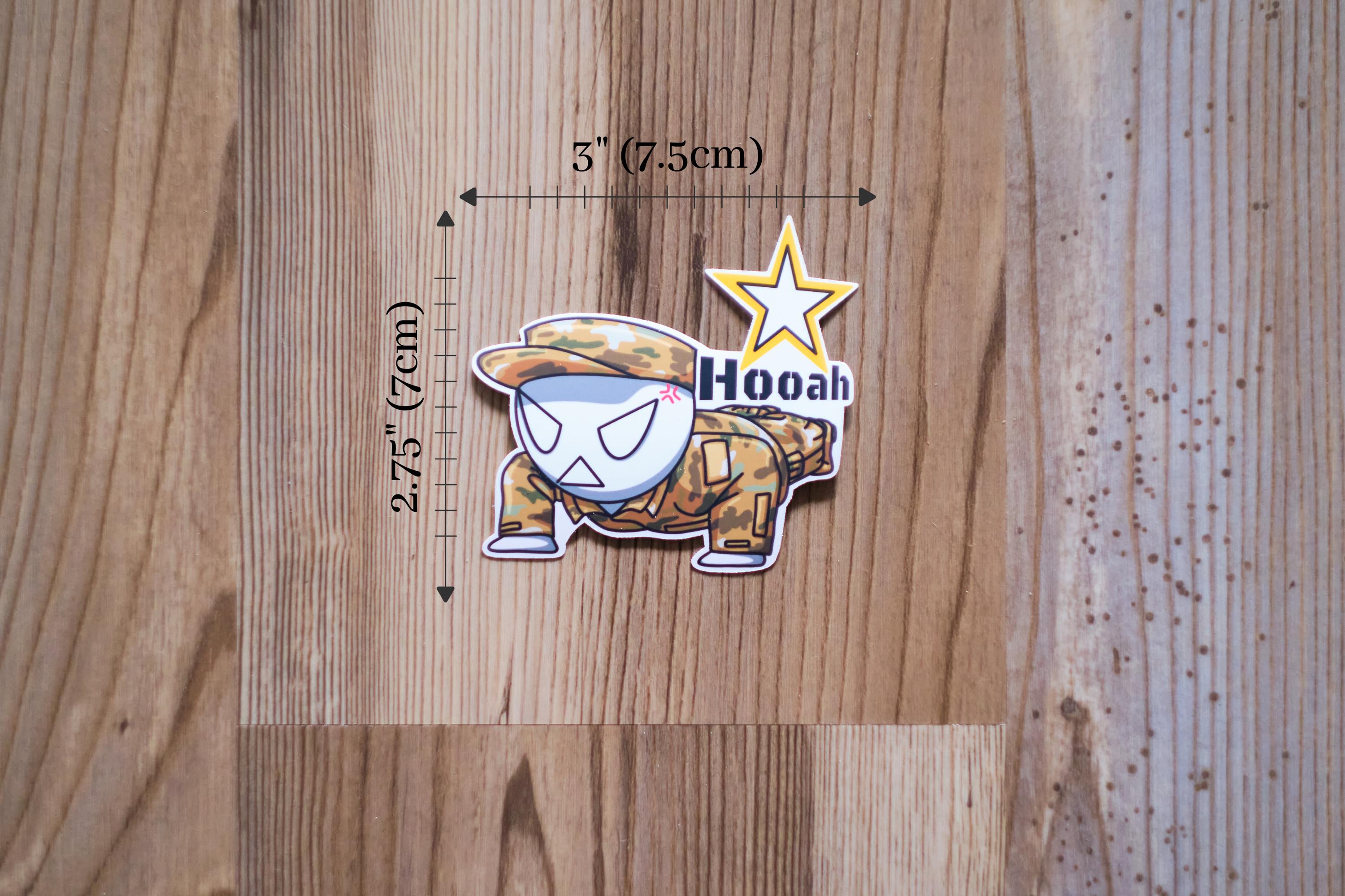 Hooah - Army Military Meme Sticker - Etsy